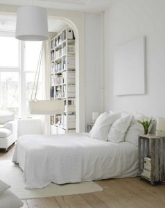 Completely White Bedrooms - Panda's House