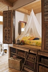 Wooden Tepee Bed - Panda's House