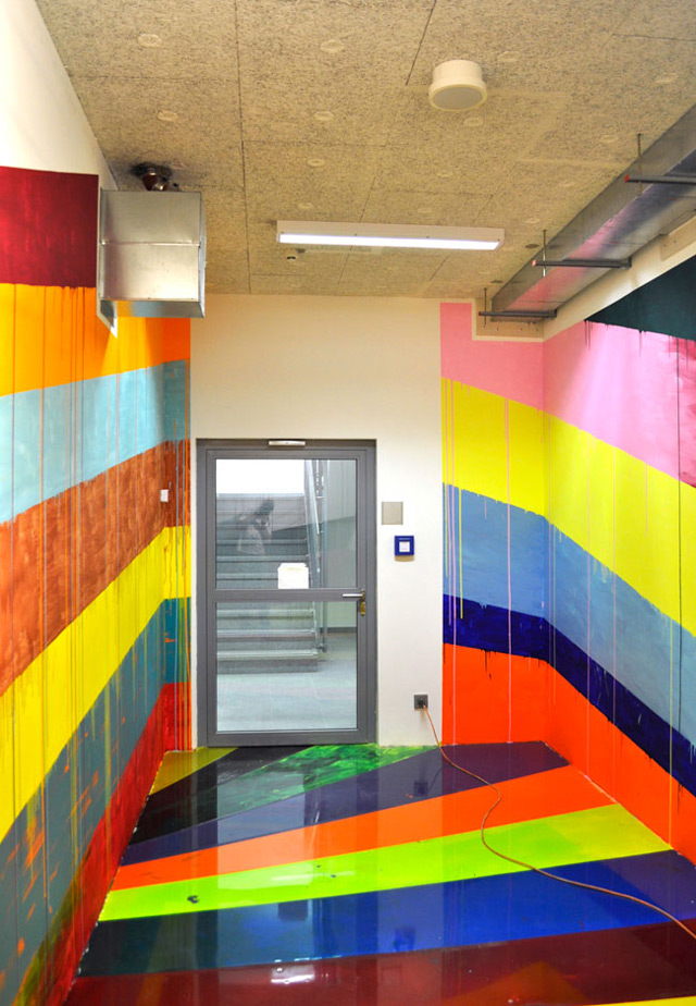 rainbow-hallway JVA-Prison in Düsseldorf by Markus Linnenbrink-5 ...