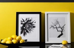 yellow-walls-picture-frames - Panda's House