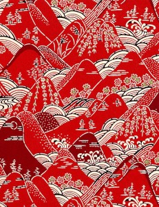 Japanese Patterns in Red - Panda's House